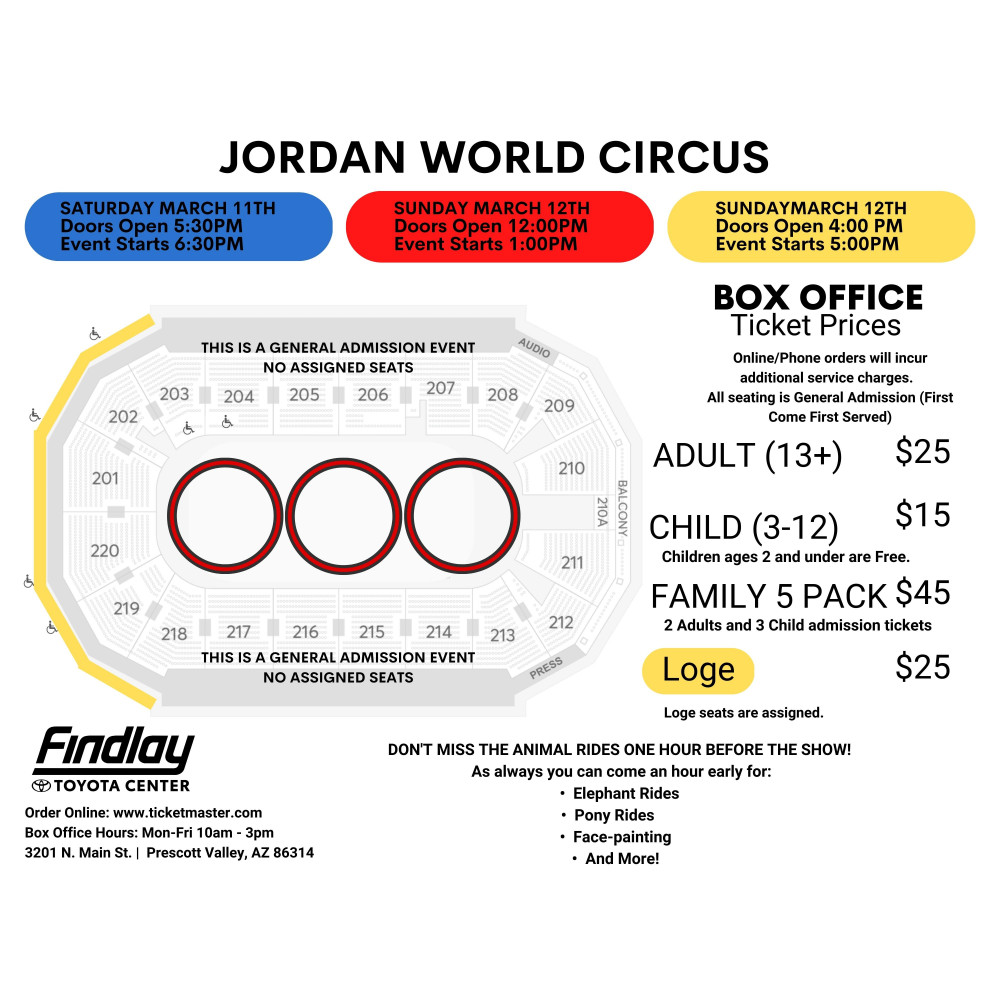 Jordan World Circus | Findlay Toyota Center